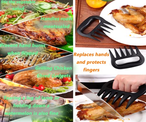 Meat Claws for Shredding,BBQ Meat Shredder Claws,Meat Claws for Shredding Pulled Pork, Chicken, Turkey, and Beef- Handling & Carving Food,Easily Lift, Handle, Shred, and Cut Meats (light blue)