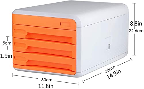 Storage Cabinet with Drawers Floor Storage Cabinet Flat File Cabinet Storage, Desktop Drawer Cabinet, with Digital Code Lock and Pen Holder Design, Size 11.8''x 14.9''x 8.8'' Cosmetics/Medicine Cabine