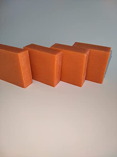 Ndongscsay Premium Handmade 5 oz Vegan Scented Soap Bar- Men / Women -3 Orange Patchouli Natural Soap Bars - 3pk Bundle