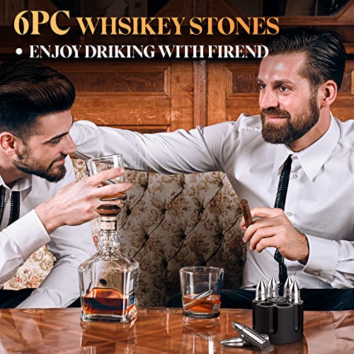 Gifts for Men, Whiskey Stones Gift Set and Magnetic Pickup Tool, Stocking Stuffers for Men, Christmas Gifts for Men, Dad, Him