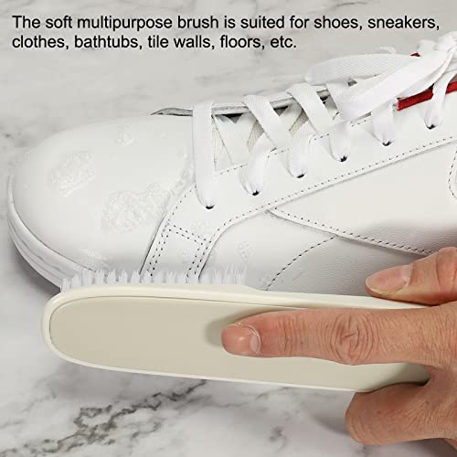PATIKIL Cleaning Brush PBT Bristles with ABS Handle, Household Scrubbing for Shoes Sneakers Clothes, Gray
