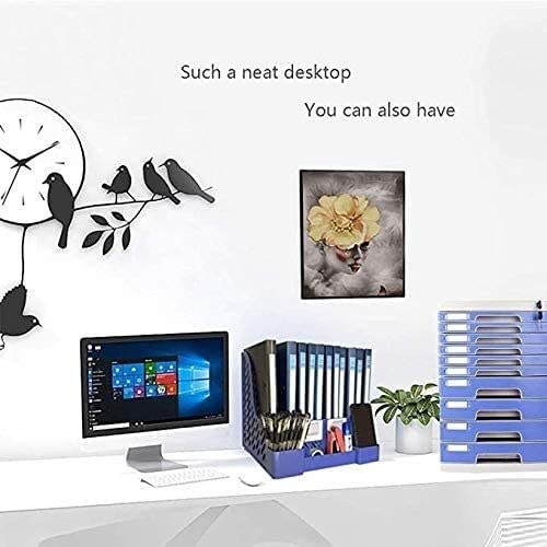 Storage Cabinet with Drawers Floor Storage Cabinet Flat File Cabinet Storage, Desktop Drawer Cabinet, Size 11.6''x 15.5''x 16.9'', Drawer Organizer 4/5/6/7/8/11 Layers, with Lockable Environmentally F