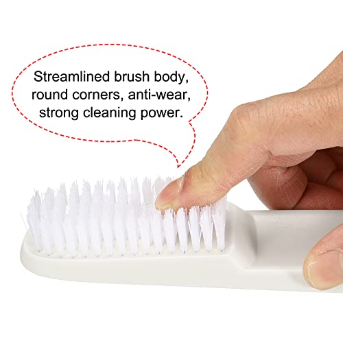 PATIKIL Cleaning Brush PBT Bristles with ABS Handle, Household Scrubbing for Shoes Sneakers Clothes, Gray