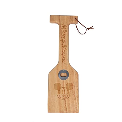 ONIVA - a Picnic Time Brand - Mickey Mouse Mickey Mouse - Hardwood BBQ Grill Scraper with Bottle Opener, Parawood