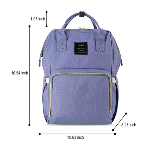 Jewelvwatchro Diaper Bag Backpack Multifunctional Maternity Baby Bags for Mom Blue Purple¡