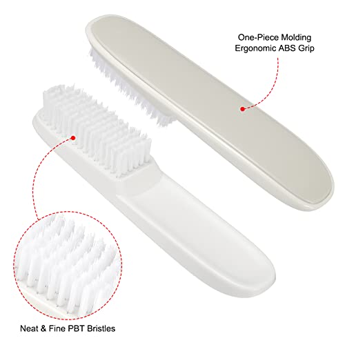 PATIKIL Cleaning Brush PBT Bristles with ABS Handle, Household Scrubbing for Shoes Sneakers Clothes, Gray