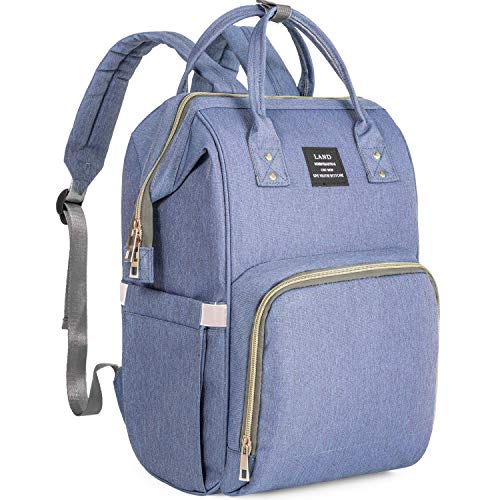 Jewelvwatchro Diaper Bag Backpack Multifunctional Maternity Baby Bags for Mom Blue PurpleĀ”Ā