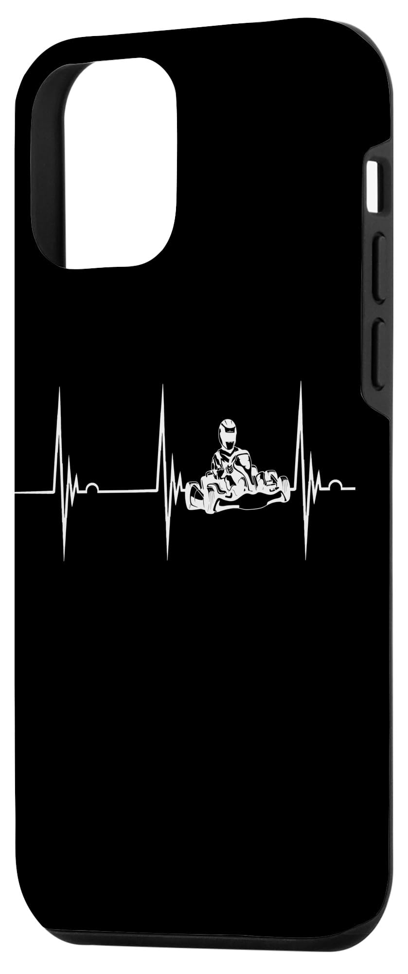 iPhone 12 mini Go Kart Racing Heartbeat EKG Pulse Karting Go Kart Racer Case