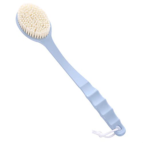 INGVY Dry Brushing Body Brush Bathroom Brush Long Handle Back Body Brush Bath Shower Scrubber Exfoliating Scrub Skin Massages Bathroom Products (Color : Blue)