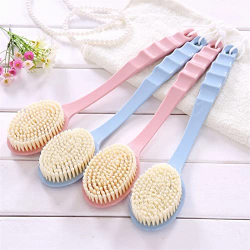 INGVY Dry Brushing Body Brush Bathroom Brush Long Handle Back Body Brush Bath Shower Scrubber Exfoliating Scrub Skin Massages Bathroom Products (Color : Blue)