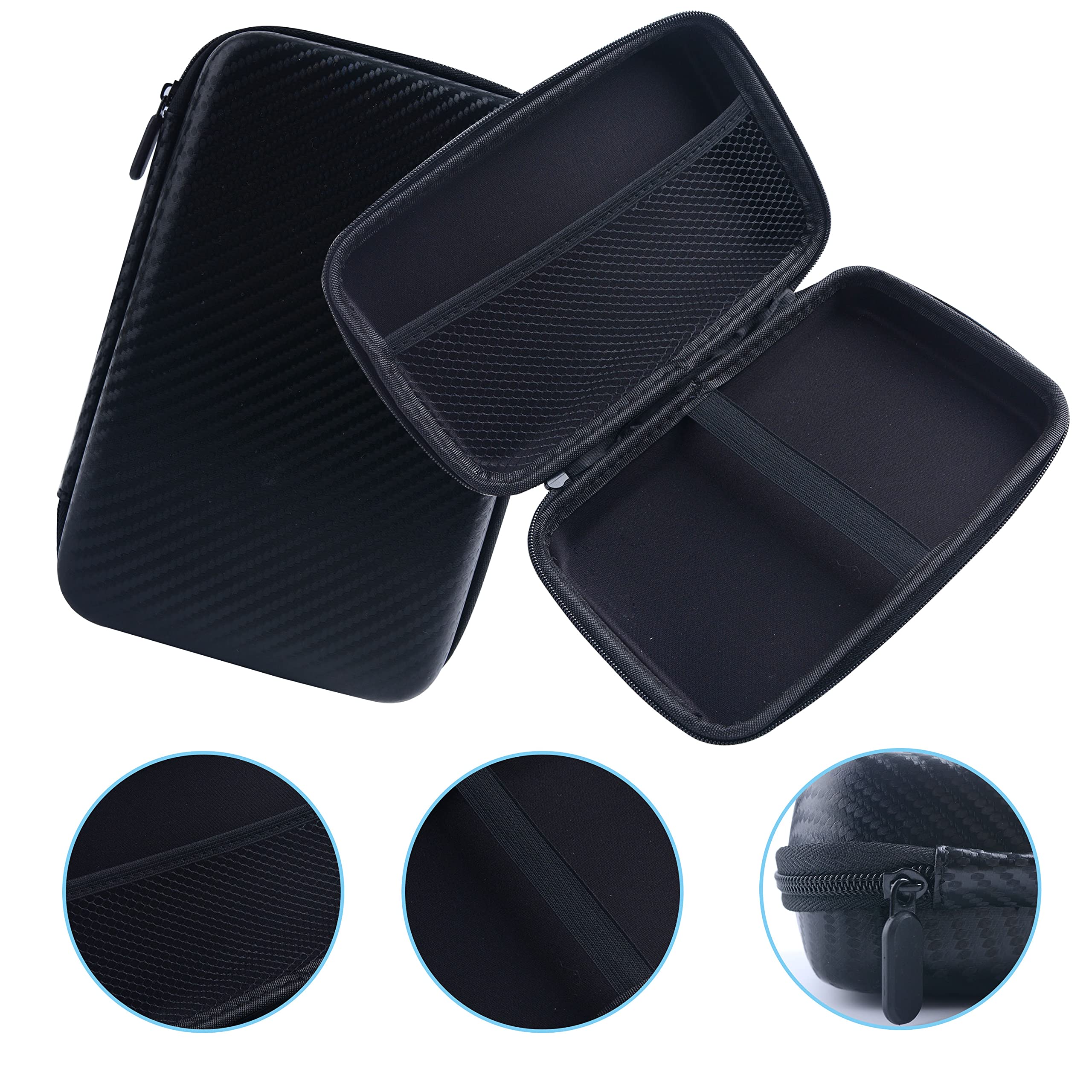 Wolfteeth Vape Case - 8.7 inch Smell Proof Vape Holder, Travel Case (Black, Empty)