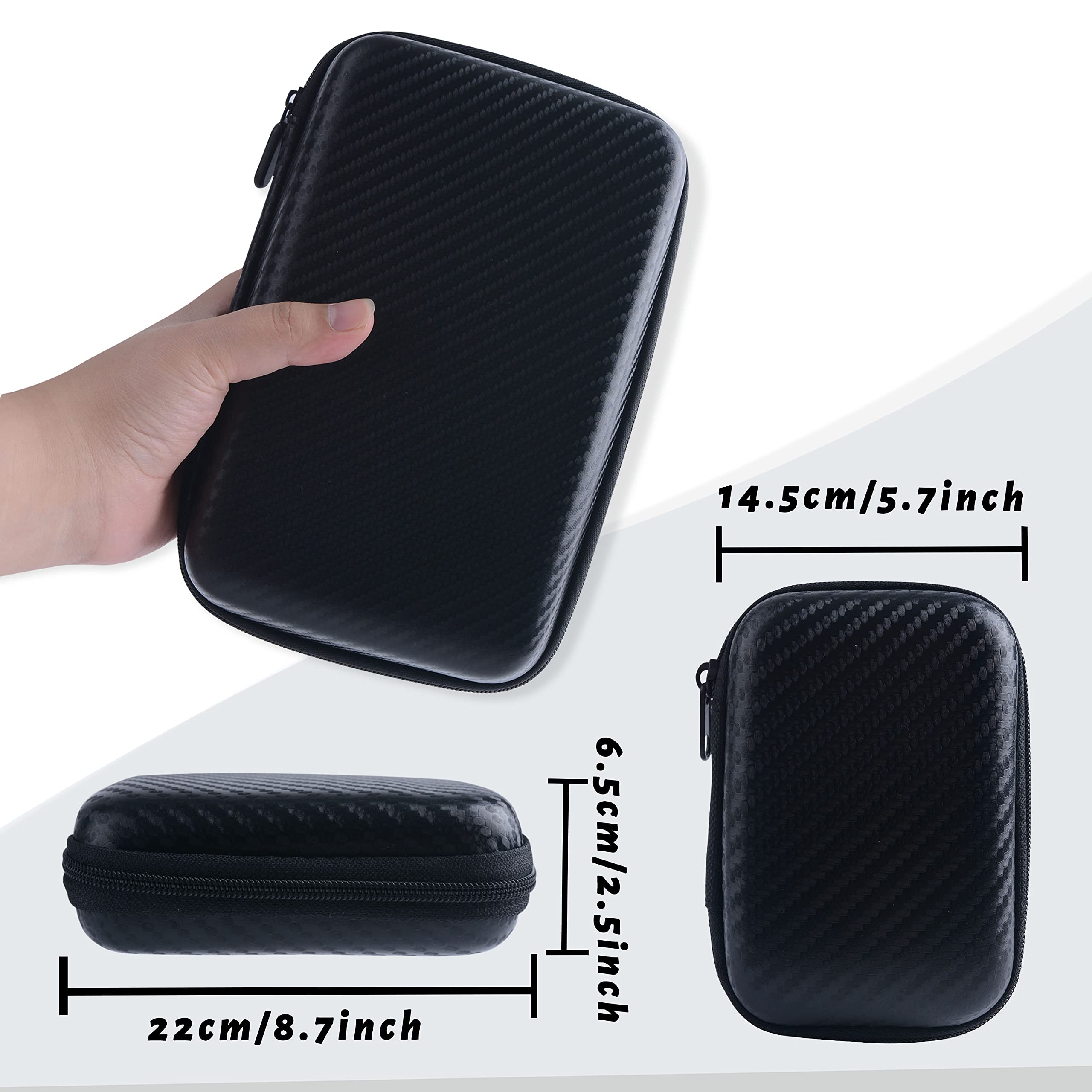 Wolfteeth Vape Case - 8.7 inch Smell Proof Vape Holder, Travel Case (Black, Empty)