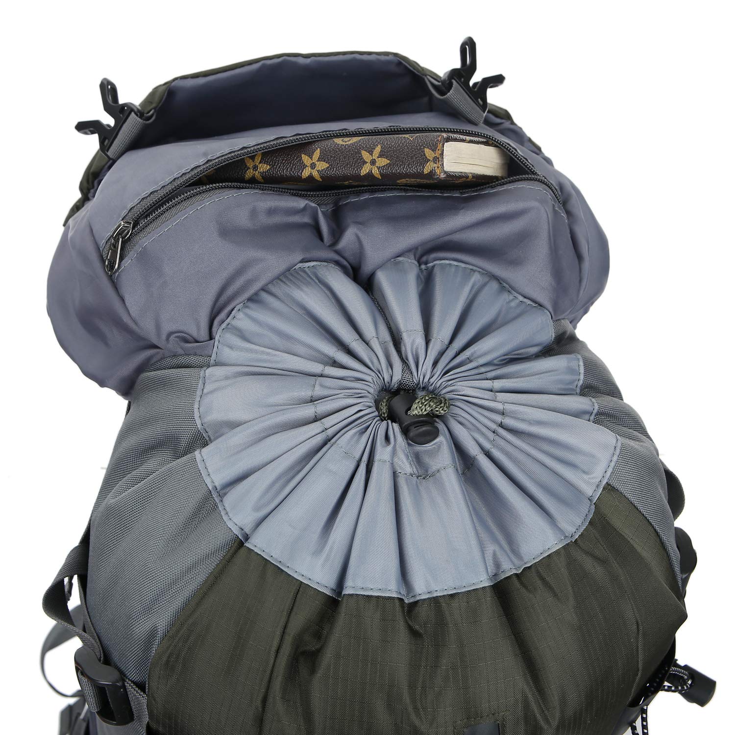 WoneNice 50L(45+5) Waterproof Hiking Backpack - Outdoor Sport Daypack with Rain Cover