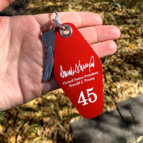 President Trump 2020 Collectible Motel Keychain and Door Hanger Made in USA