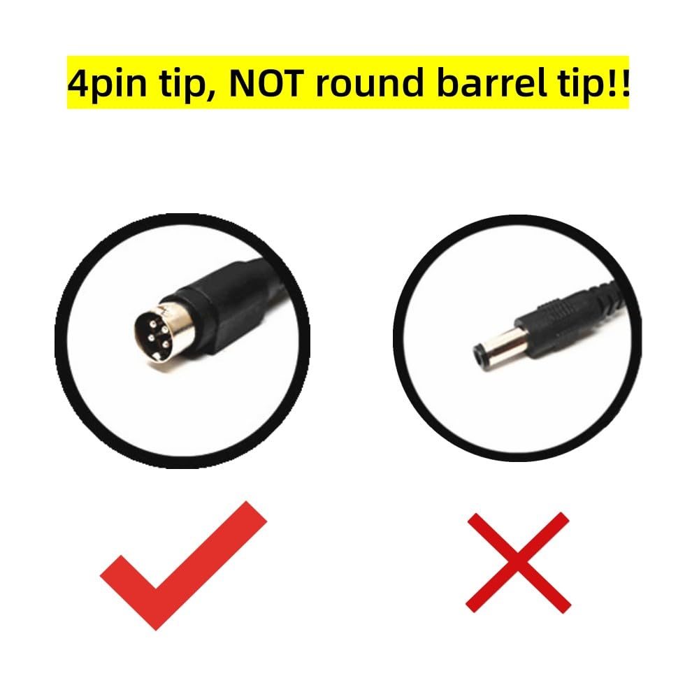 Onerbl 4-Pin Car 19V DC Adapter Compatible with Philips Respironics SimplyGo Simply Go Mini 82211 MANGO120-19BK-PHI REF 1116818 Megmeet PA 15668 1116816 56292-101 MDP120-19-002 REF 1116819 Charger