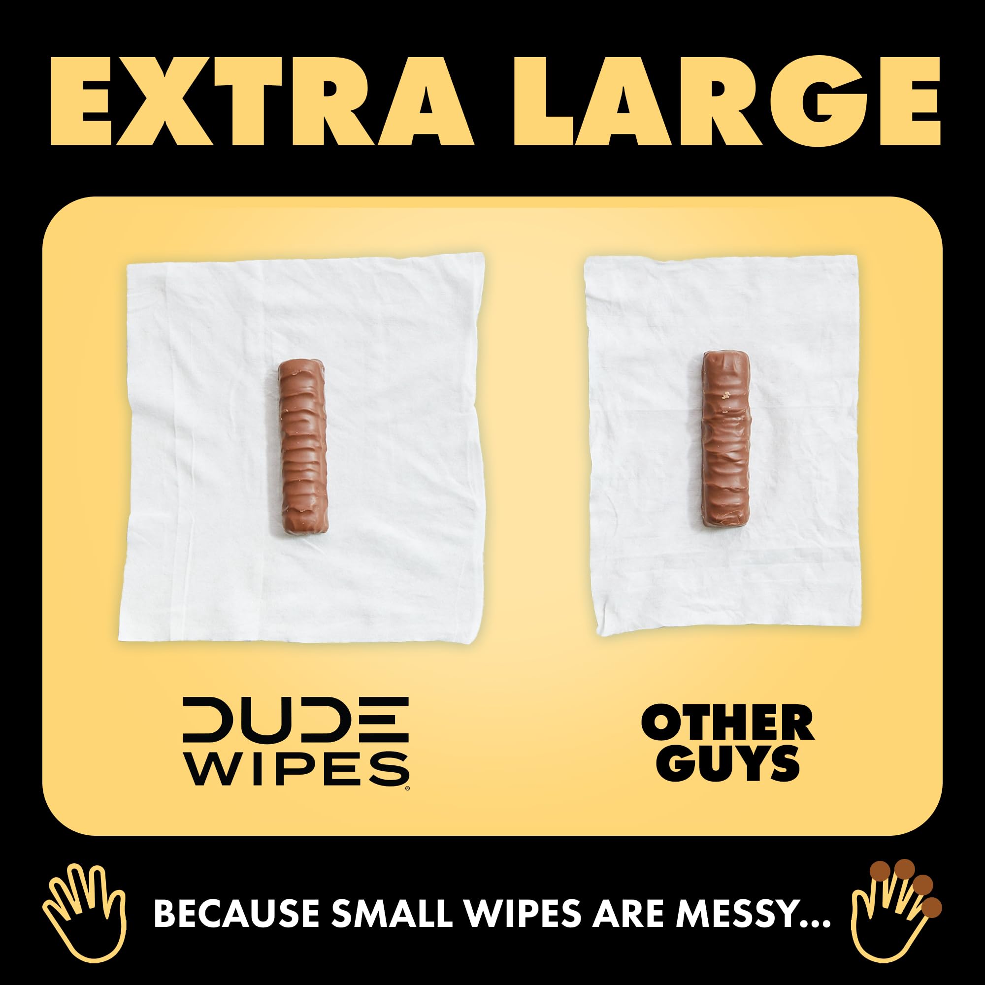 DUDE Wipes - Flushable Wipes - 6 Pack, 288 Wipes - Shea BUTTer Smooth Extra-Large Adult Wet Wipes - Vitamin-E & Aloe - Septic and Sewer Safe