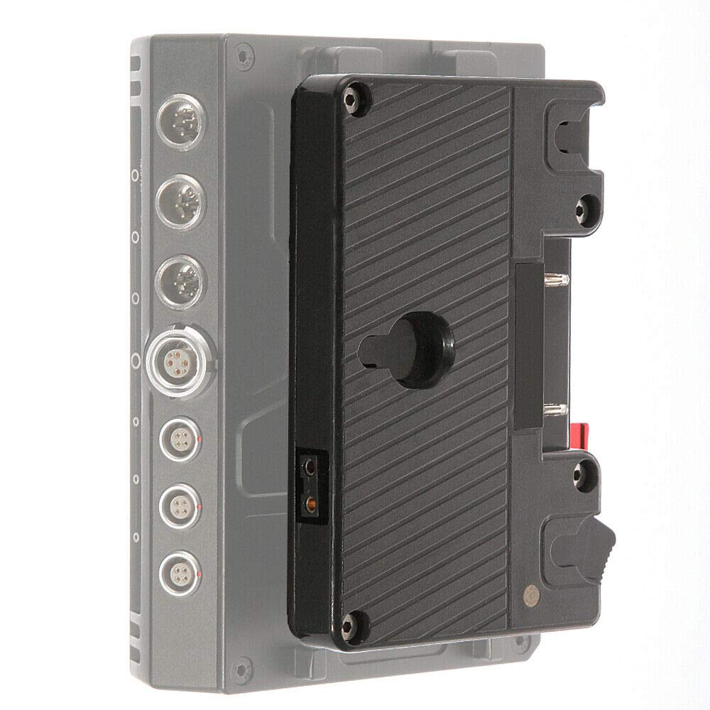 FocusFoto V-Mount Battery Power Plate Adapter with D-tap for Panasonic ANT0N Bauer Gold Mount Battery to V-Mount Battery