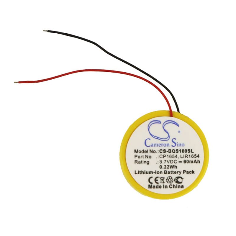 ASDQW 60mAh/3.7V Replacement Battery for Bose CP1654, LIR1654 soundsport, SoundSport Wireless