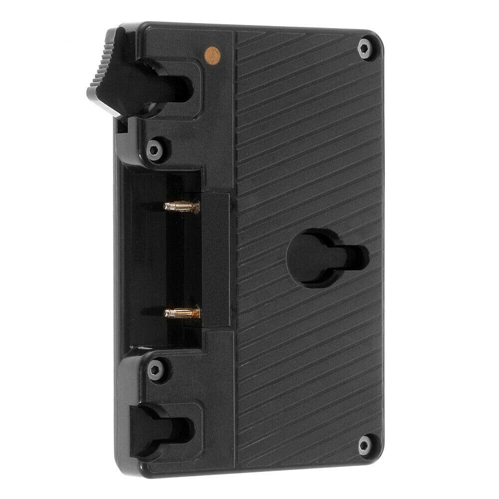 FocusFoto V-Mount Battery Power Plate Adapter with D-tap for Panasonic ANT0N Bauer Gold Mount Battery to V-Mount Battery