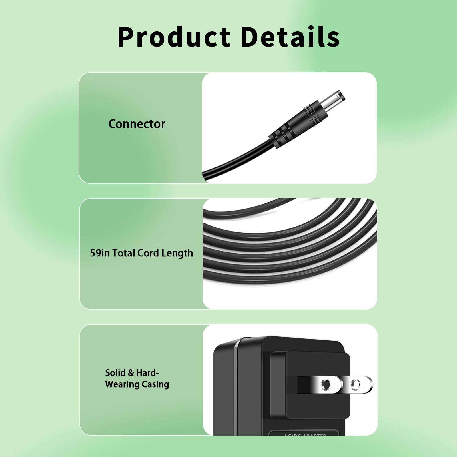 ANKS 5V Adapter Replacement, Baby Swing AC Adapter Power Cord for Graco Swing Dreamglider/Duoglider/Simple Sway Swing and Nova Baby Swing