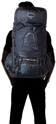 Osprey Atmos AG 50 Men's Backpacking Backpack, Unity Blue , Large