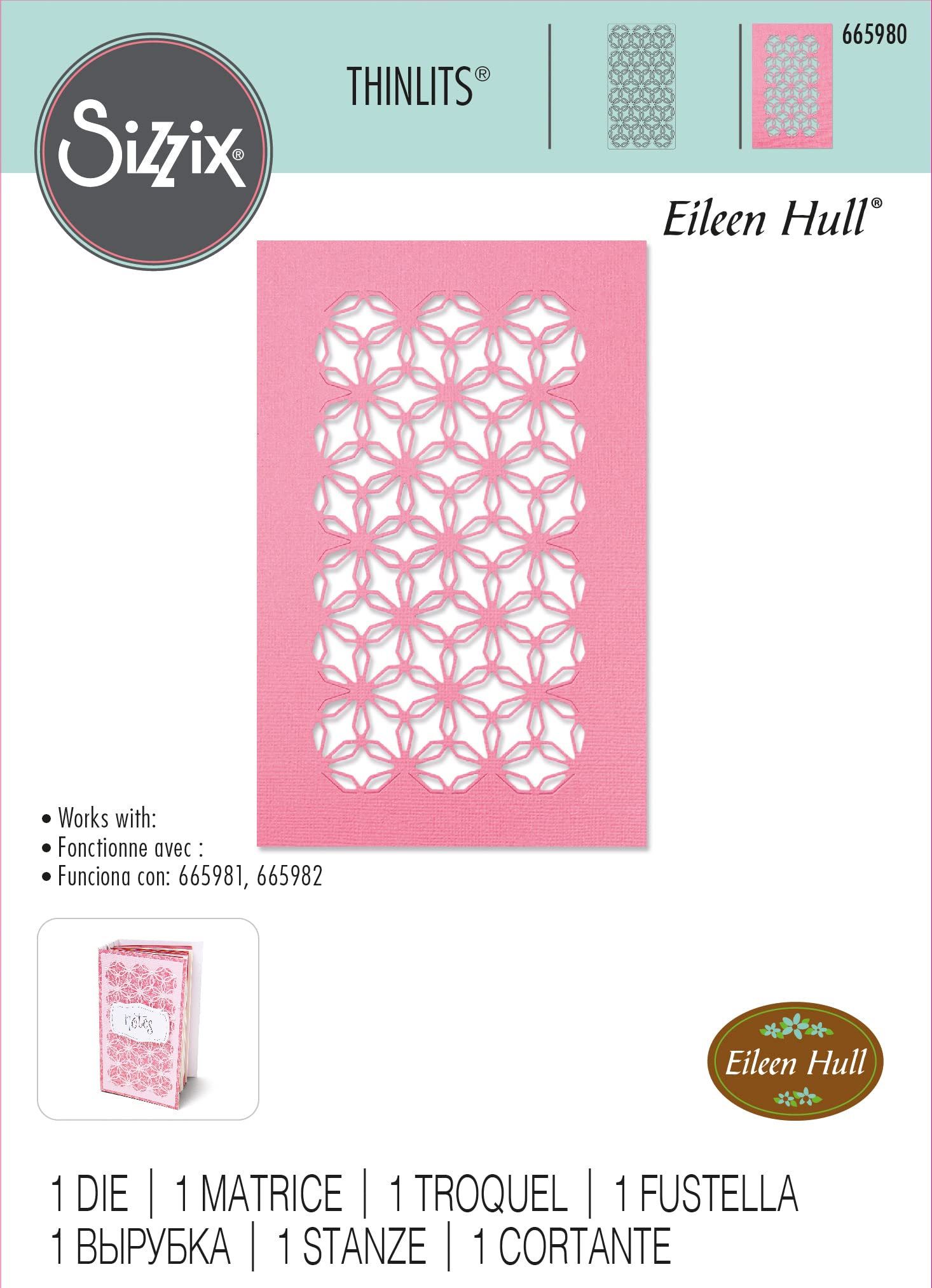 Sizzix Sizzx Thinlits Die Skinny Mini Elements by Eileen Hull | 665980 | Chapter 3 2022, Multicolor