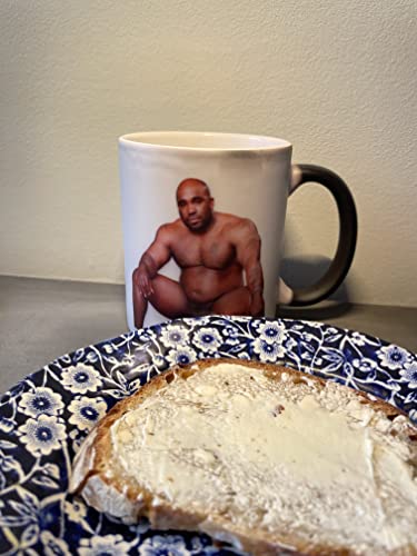 Barry Wood Sitting On Bed Meme Mug - Funny Rude Mug - Message Appears as it Heats - Perfect Novelty Gag Gift - Office Joke