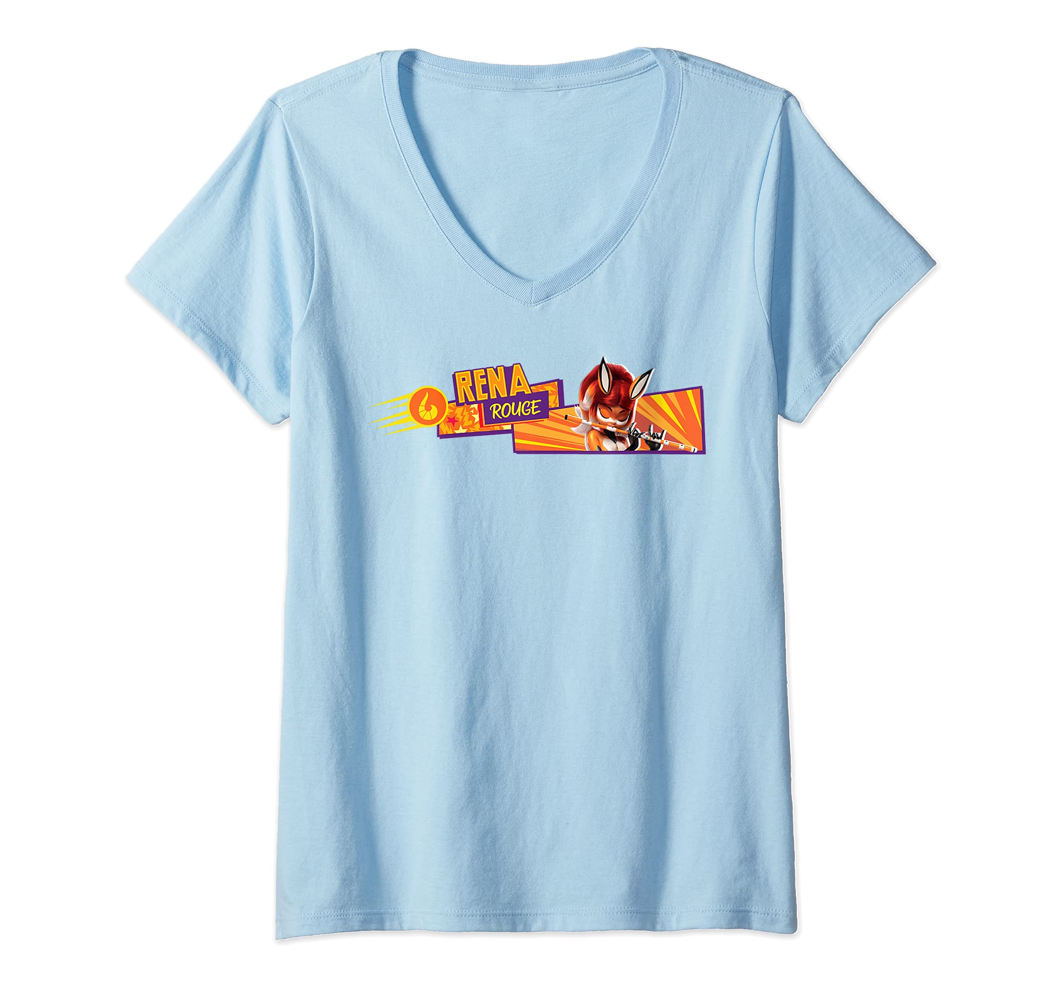 Womens Miraculous Collection Rena Rouge V-Neck T-Shirt
