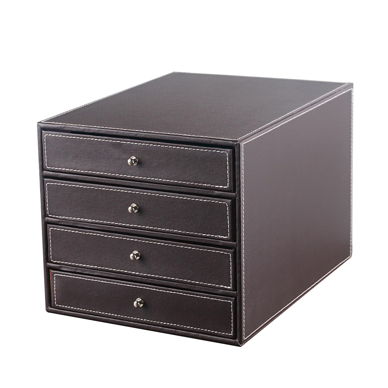 Flat filing cabinet for business and office, practical storage cabinet for home study, desktop storage box with drawers, large-capacity storage, suitable for office, study, bedroom, hotel ( Color : Br