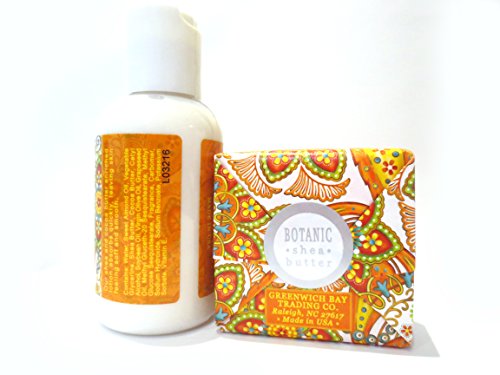 Greenwich Bay Trading Co. Juicy Peach Shea Butter Soap and Lotion Gift Set