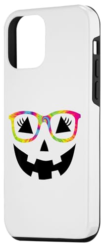 iPhone 12 mini Jack O Lantern Face Pumpkin Halloween Tie Dye Glasses Girls Case