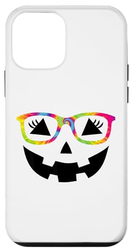 iPhone 12 mini Jack O Lantern Face Pumpkin Halloween Tie Dye Glasses Girls Case