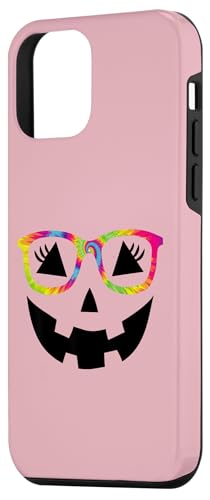 iPhone 12 mini Jack O Lantern Face Pumpkin Halloween Tie Dye Glasses Girls Case