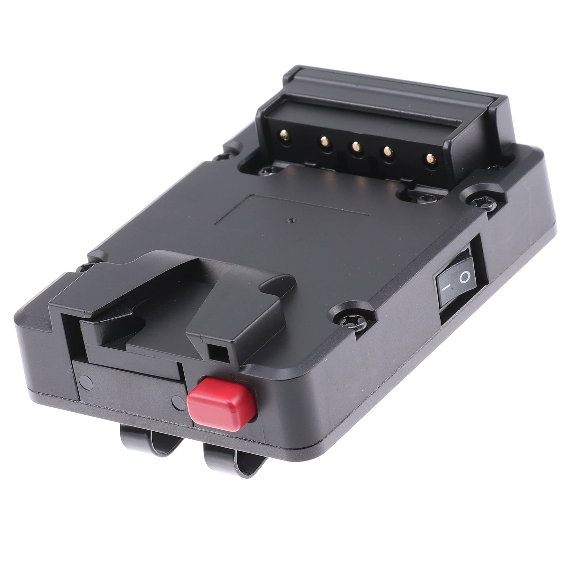foto4easy Foto4easy V-Lock Mount Battery Power Supply Plate Adapter with D-tap for Portable Pocket Tiny Compact Nano V-Mount Battery, Black
