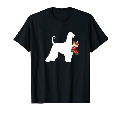 Afghan Hound Christmas Stocking Stuffer Dog T-Shirt