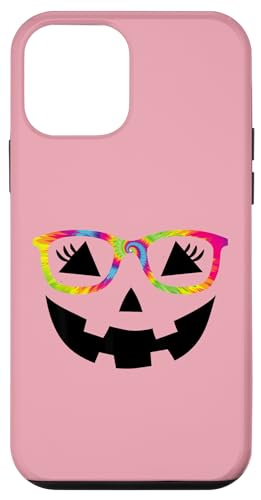 iPhone 12 mini Jack O Lantern Face Pumpkin Halloween Tie Dye Glasses Girls Case