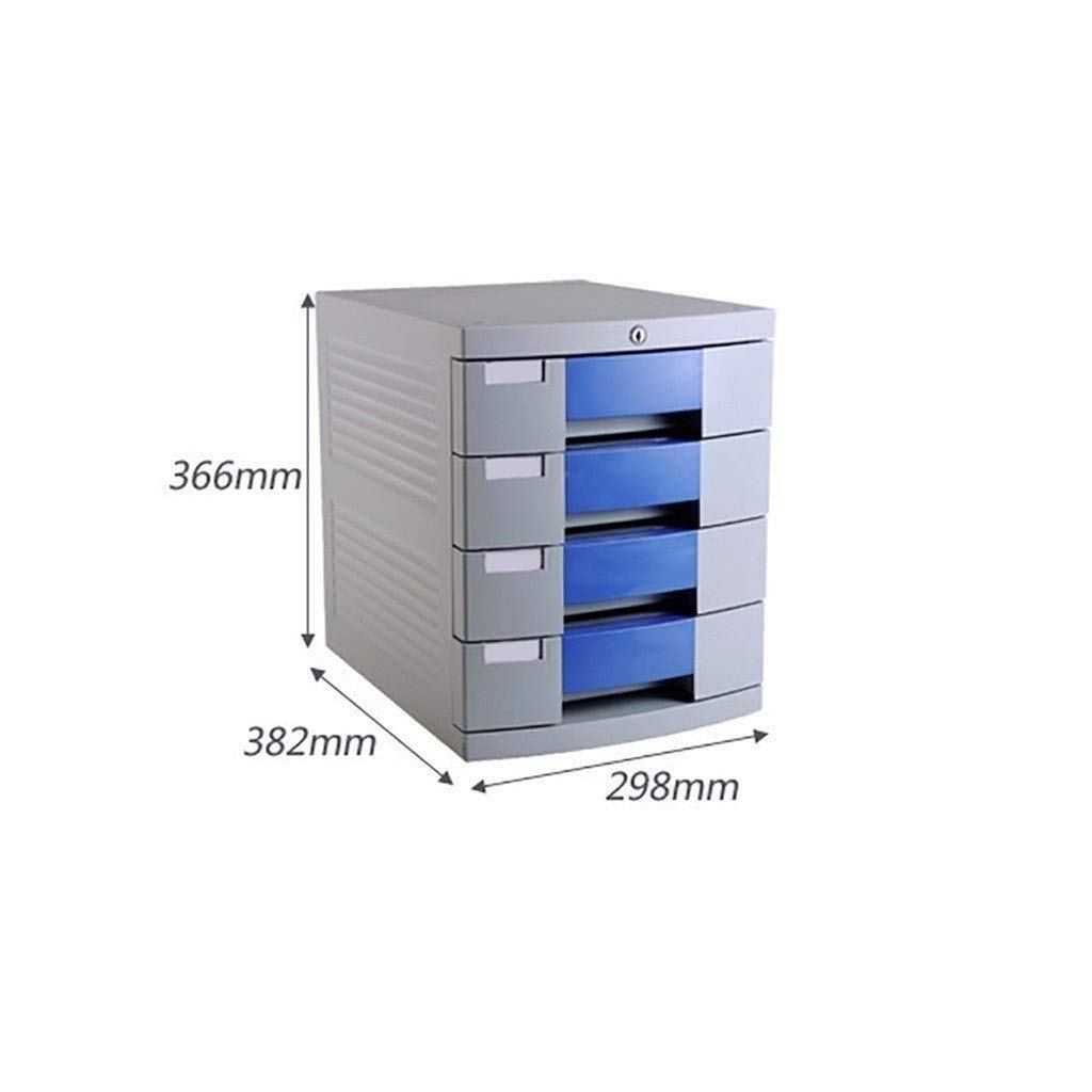 LEYT Flat File Cabinet, 4-Layer Drawer Storage Organization, with Lock/Blank Label,Suitable for Office Supplies