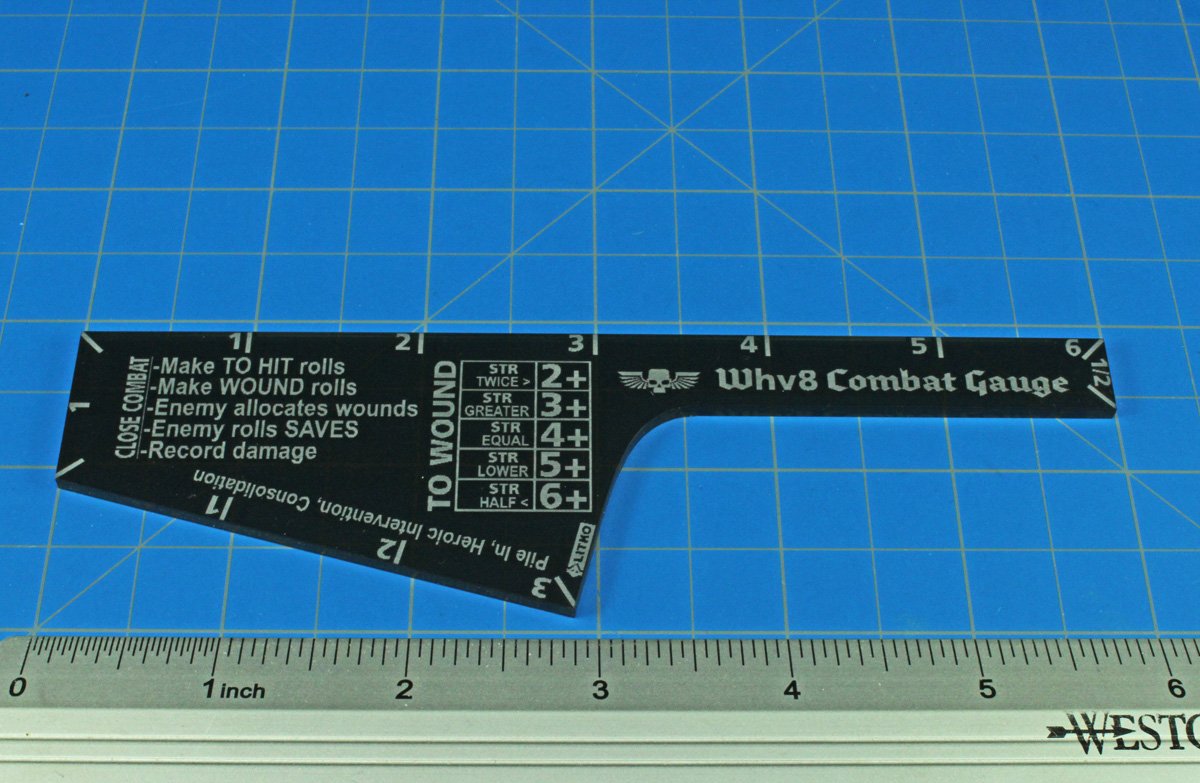LITKO Close Combat Gauge | Compatible with Warhammer 8th Edition | (Translucent Grey)