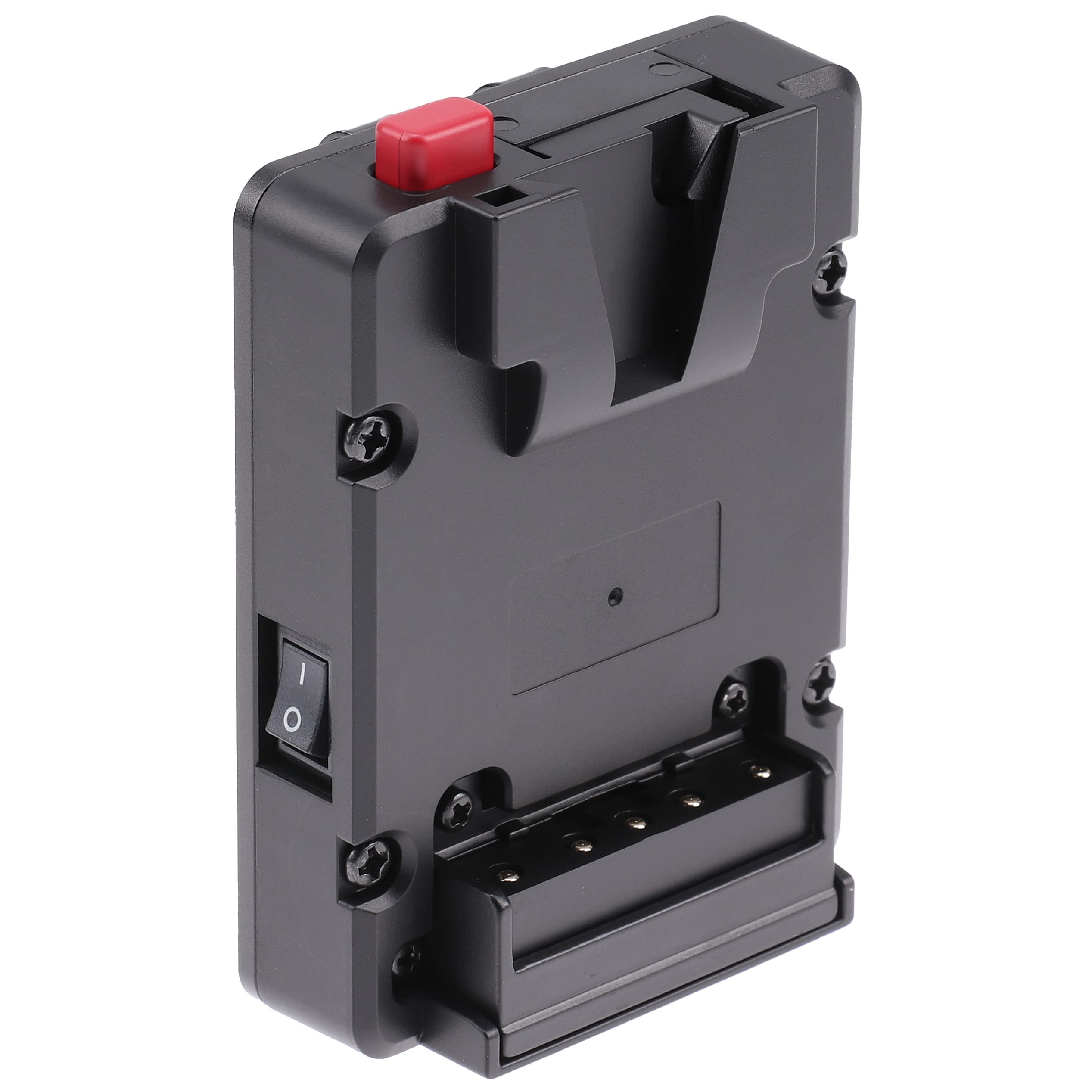 foto4easy Foto4easy V-Lock Mount Battery Power Supply Plate Adapter with D-tap for Portable Pocket Tiny Compact Nano V-Mount Battery, Black