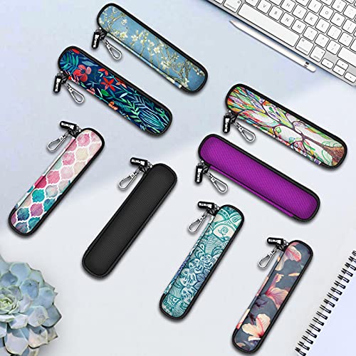 Fintie Pen Holder Case for Apple Pencil Pro, Apple Pencil (USB-C / 1st / 2nd Generation), Soft Neoprene Zipper Carrying Bag Sleeve Pouch for Samsung Stylus, Surface Pen, Moroccan Love