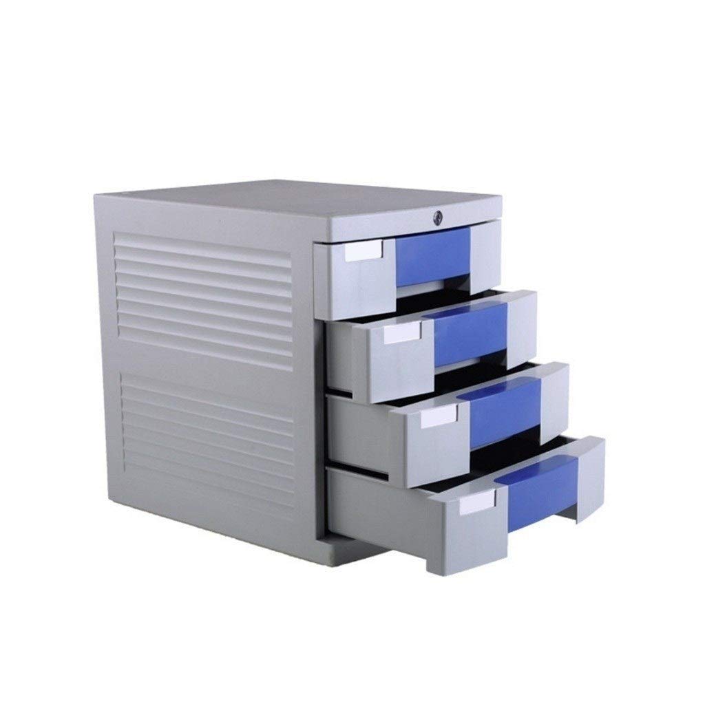 LEYT Flat File Cabinet, 4-Layer Drawer Storage Organization, with Lock/Blank Label,Suitable for Office Supplies