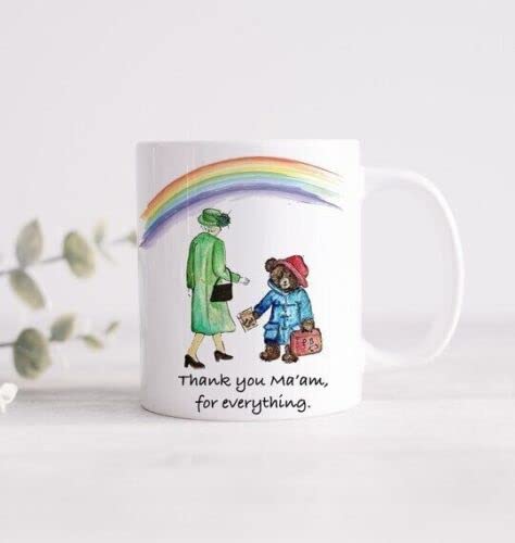 Agriism Mug Cup - Queen Elizabeth II Platinum Jubilee Coffee Mug Commemorative Mug Memorabilia Souvenir Keep 11oz