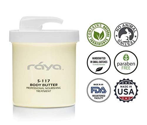 Raya Body Butter Thick Body Moisturizer for Dry, Cracked Hands and Feet, Can Be Used as a Luxurious Massage Cream, Great for All Skin Types