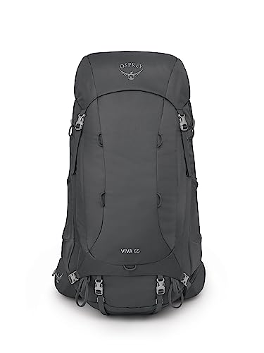 Osprey Viva 65L Women's Backpacking Backpack, Tunnel Vision Grey
