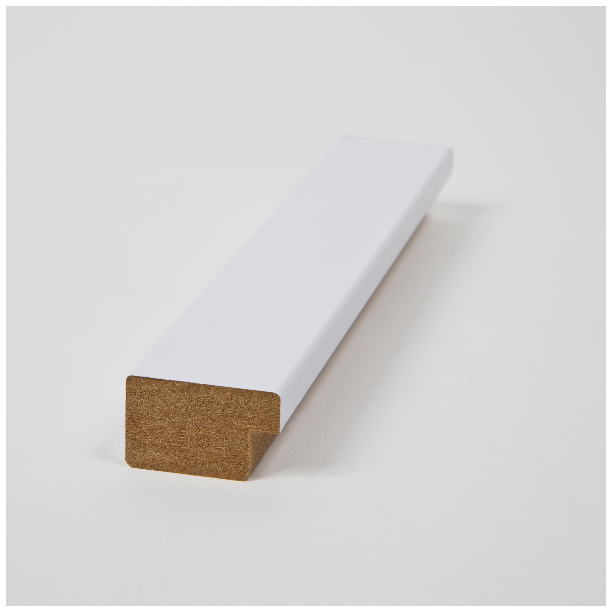 ArtToFrames 40x50 CM / 15.75x19.69 INCH White Picture Frame, This 1.25 Inch Custom MDF Poster Frame is White - Comes with Regular Glass and Corrugated Backing (CMWOMFRBW26074-40x50)