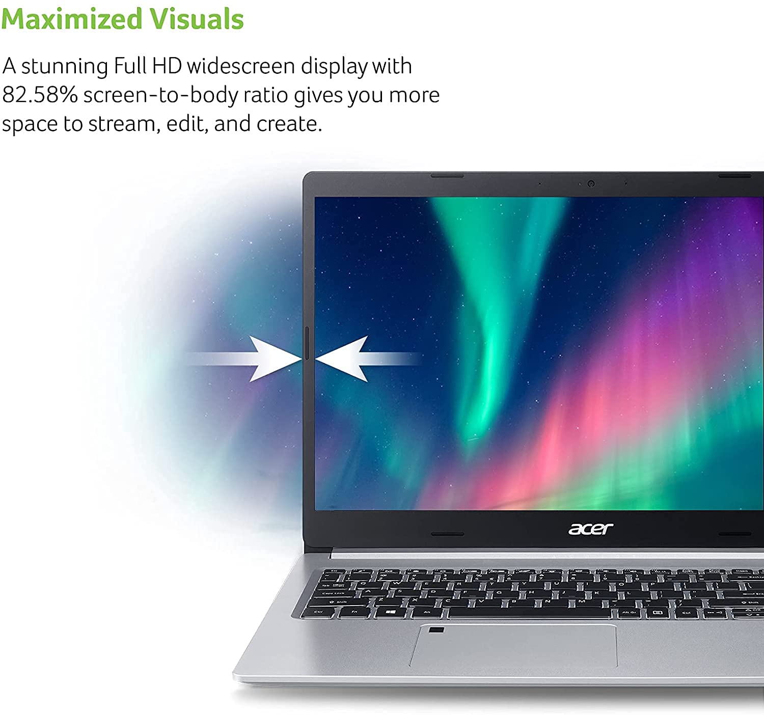 Acer Aspire 5 15.6'' FHD IPS Laptop, AMD Ryzen 3 3350U, 12GB DDR4 RAM, 512GB SSD, Intel WiFi 6, Backlit KB, Fingerprint Reader, Alexa, Win11 (Renewed)
