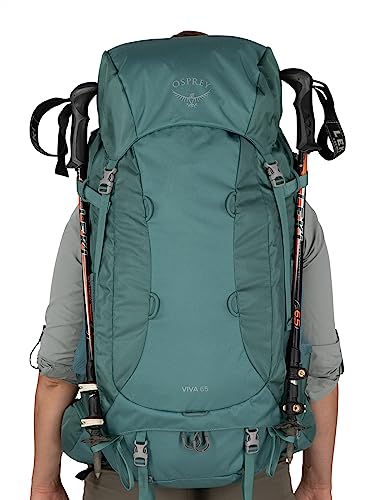 Osprey Viva 65L Women's Backpacking Backpack, Tunnel Vision Grey