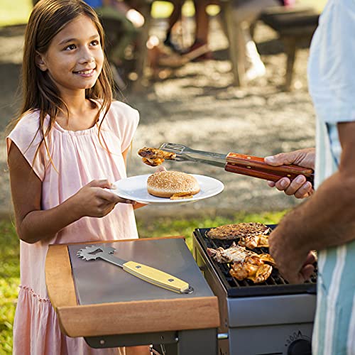 2 Pack BBQ Grill Scraper Gifts for Men, Stocking Stuffers for Men, Gifts for Women Dad Mom Husband, Bristle Free Safe BBQ Scraper Fits Any Grilling Grate or Smoker Cleaning Tool and Kitchen Gadgets