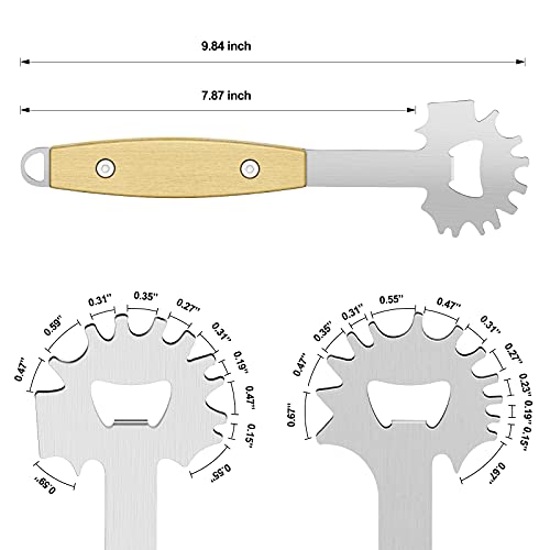 2 Pack BBQ Grill Scraper Gifts for Men, Stocking Stuffers for Men, Gifts for Women Dad Mom Husband, Bristle Free Safe BBQ Scraper Fits Any Grilling Grate or Smoker Cleaning Tool and Kitchen Gadgets