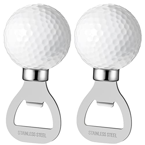 2 Pieces Golf Ball Bottle Opener, Beer Bottle Opener Funny Gifts for Men Women Novelty Items for Golf Lover Beer Enthusiast